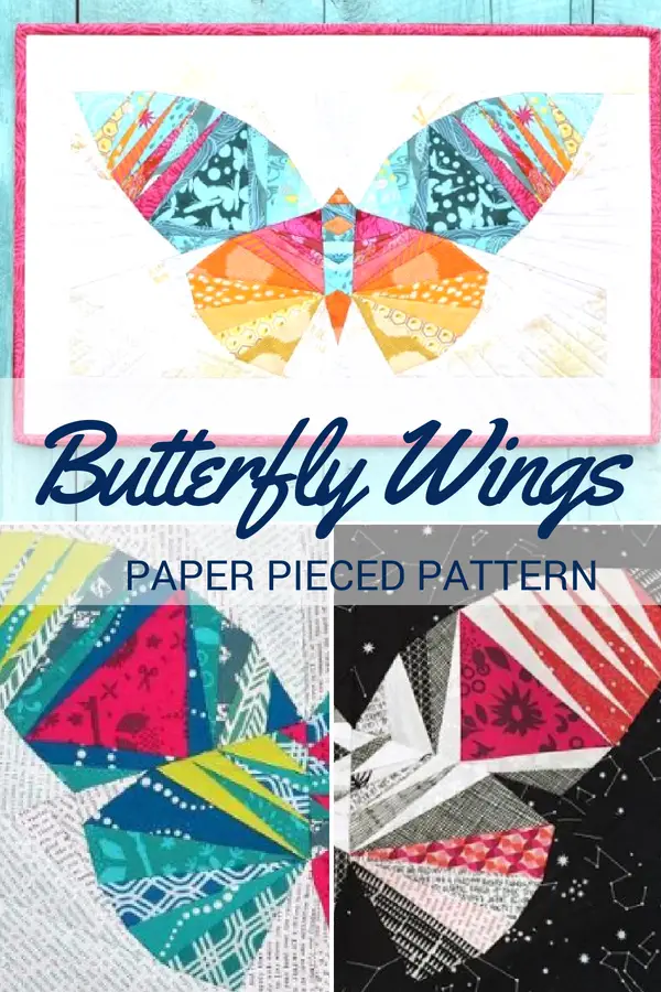 Butterfly Paper Piecing Pattern - Sewing With Scraps