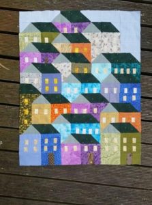 Hillside Houses Quilt Pattern - Sewing With Scraps