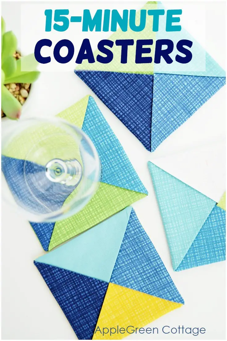 Easy DIY Coasters - Sewing With Scraps