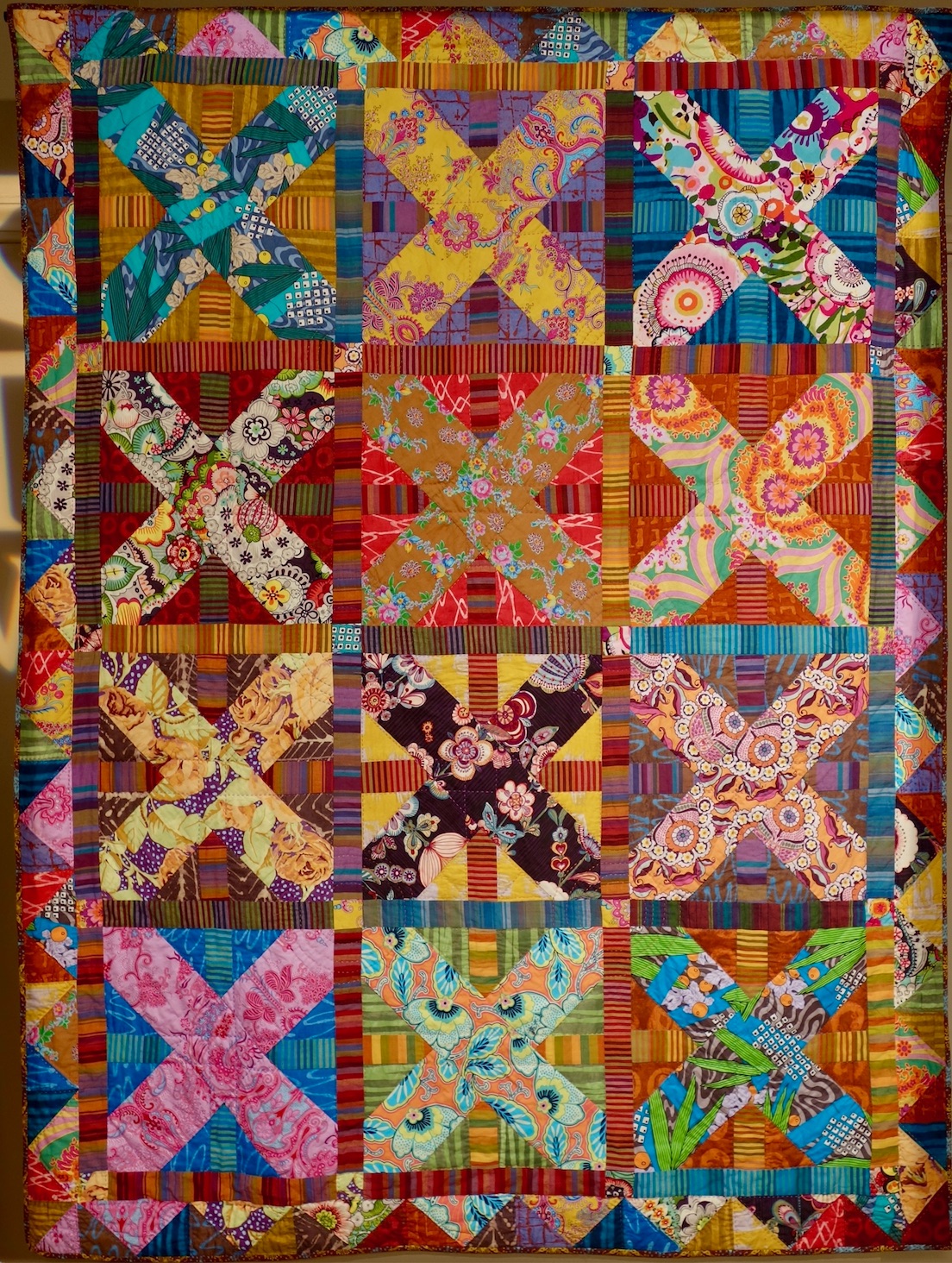 Color Works Quilt | Free Pattern - Sewing With Scraps