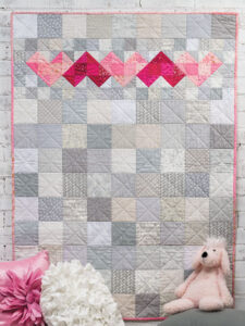 Here's My Heart Baby Quilt - Sewing With Scraps