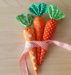 Easy to Sew Fabric Carrots - Sewing With Scraps