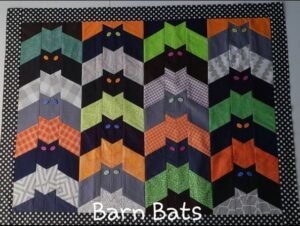 Barn Bats Mini Quilt Tutorial - Sewing With Scraps