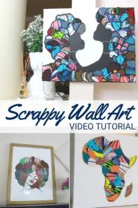 Scrap Fabric Wall Art - Sewing With Scraps