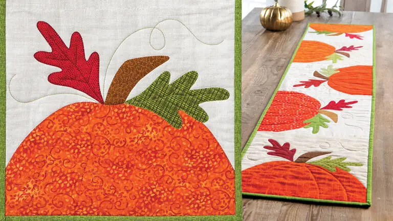 In the Pumpkin Patch Table Runner - Sewing With Scraps