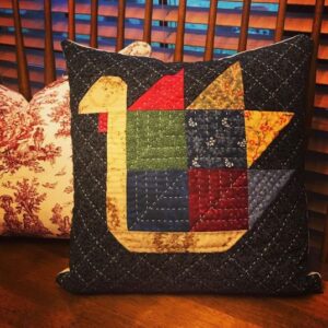 Tom Turkey Placemat and Quilt Block - Sewing With Scraps