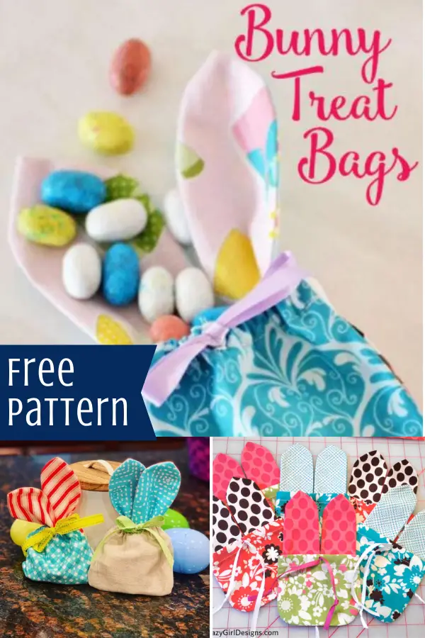 Bunny Treat Bags - Sewing With Scraps