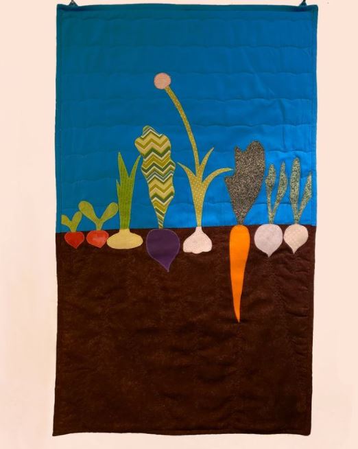 The Vegetable Patch Mini Quilt - Sewing With Scraps