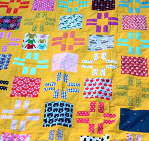 Layer Cake Custard Shortcut Quilt - Sewing With Scraps